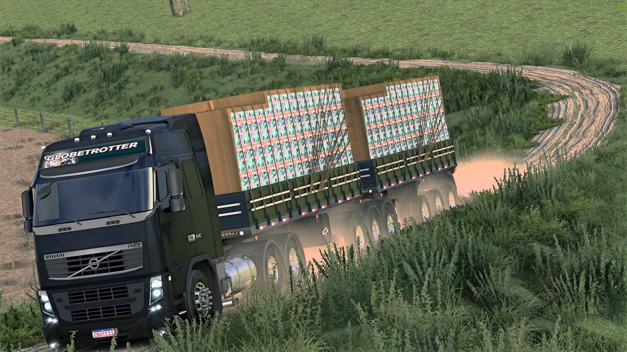 VOLVO FH 540 NO BITREM 3X3 SAINDO DA FAZENDA MUITO PESADO - OCULOS DE ...