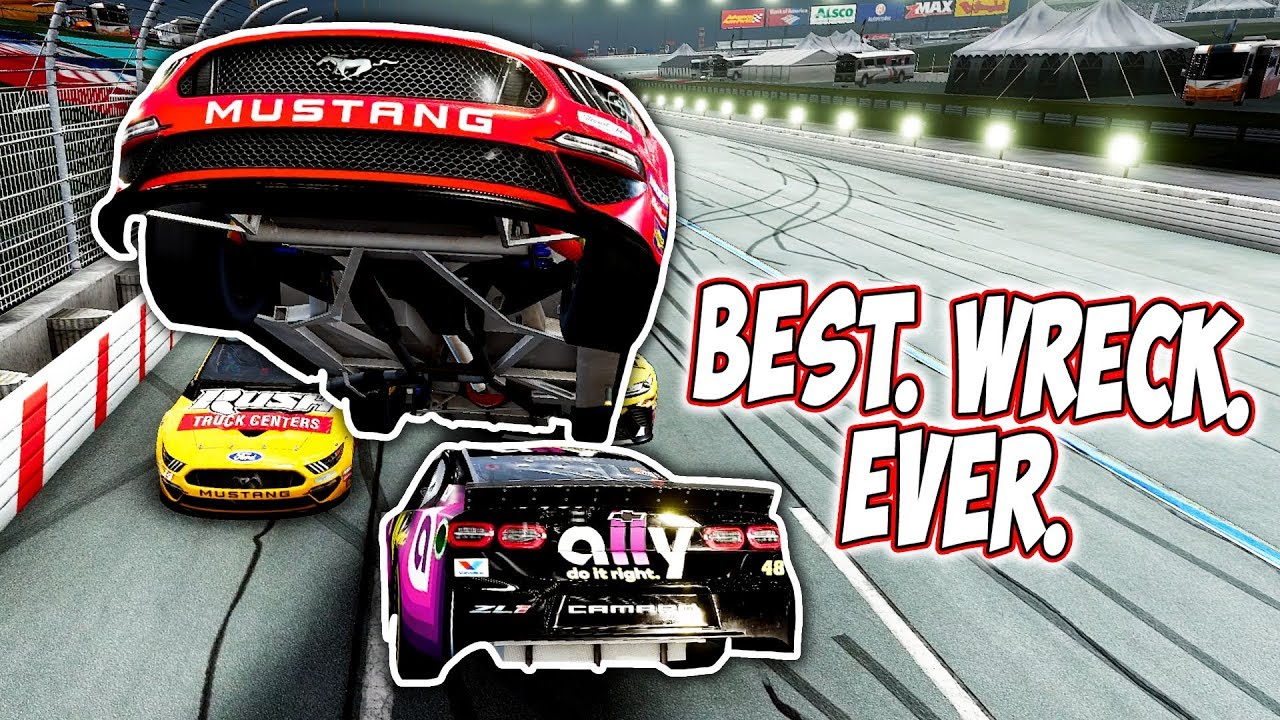 Driving into Oncoming Traffic at ALL 29 Tracks in NASCAR Heat 4 - YouTube