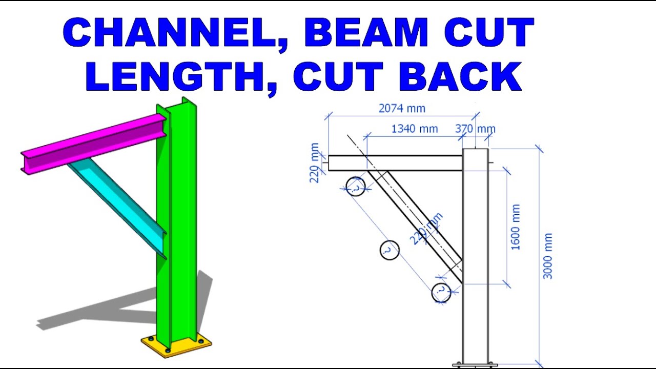 How to cut channel and beam any degree - YouTube