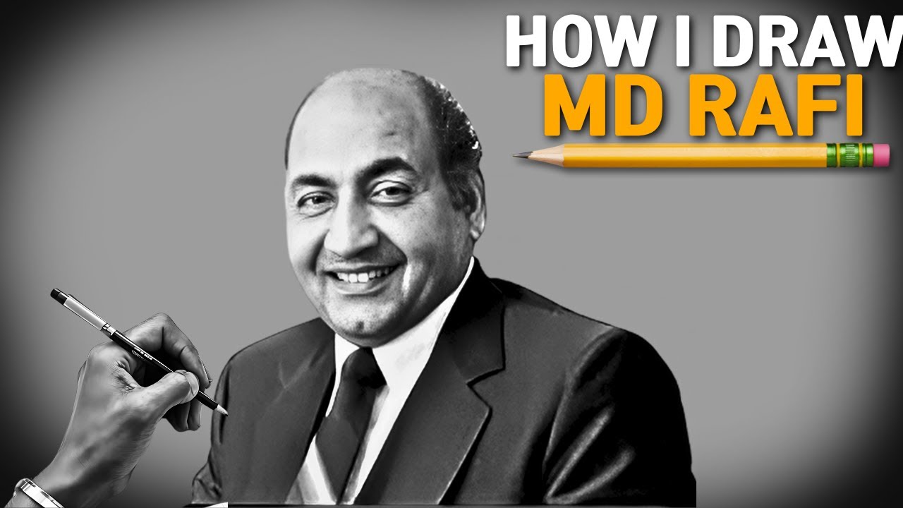 I Tried To Draw MD Rafi - YouTube