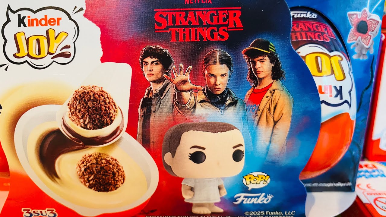 Compilation Stranger Things Kinder Joy ASMR Unboxing - YouTube