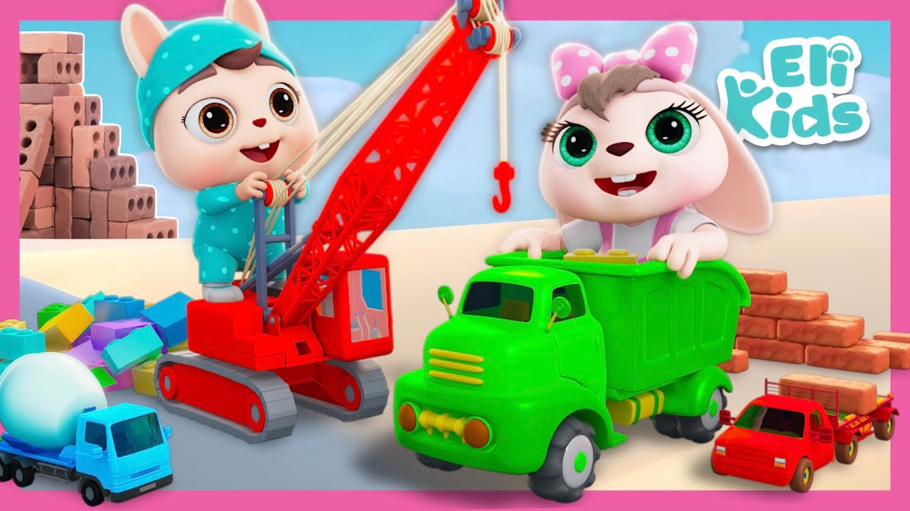 Toy Trucks #2 | Construction Vehicles Fun | Eli Kids Songs - YouTube