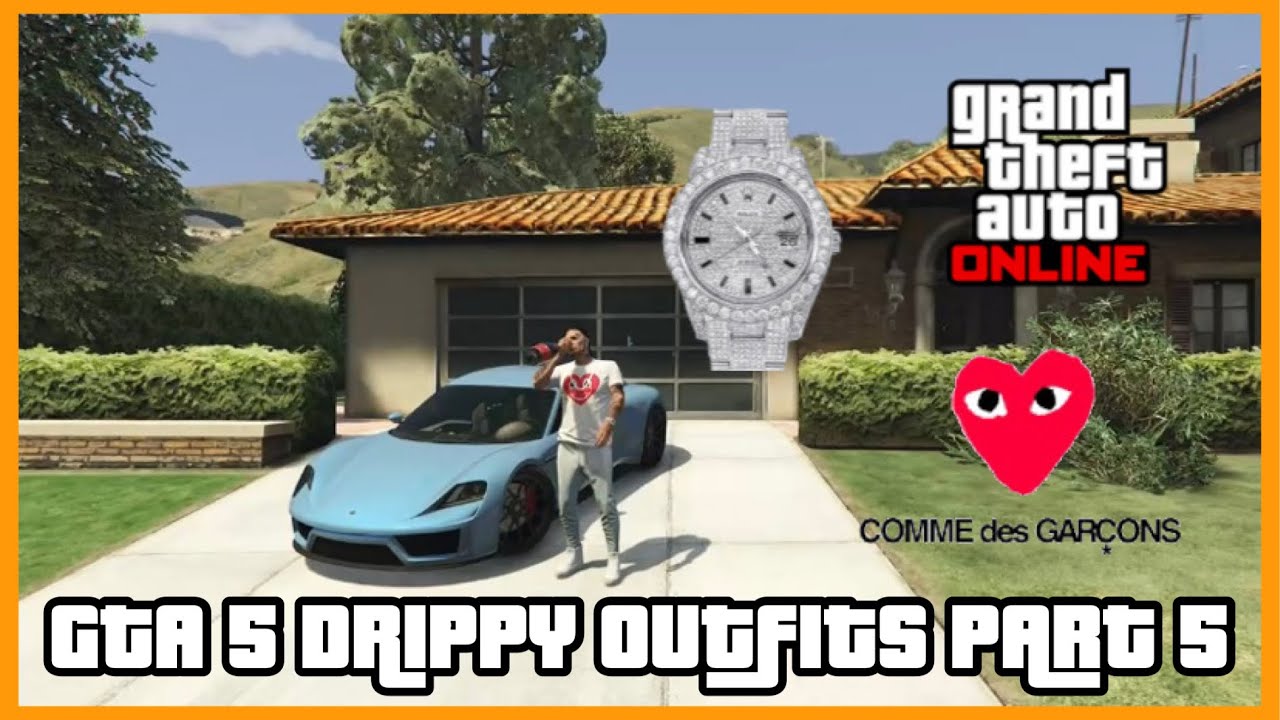 GTA 5 DRIPPY OUTFITS PART 5 - YouTube