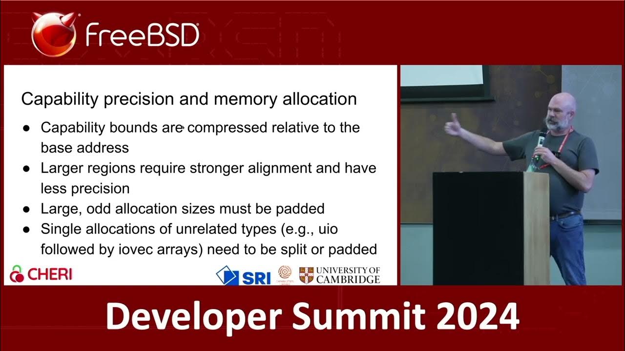 September 2024 Developer Summit: CheriBSD and upstreaming CHERI support ...