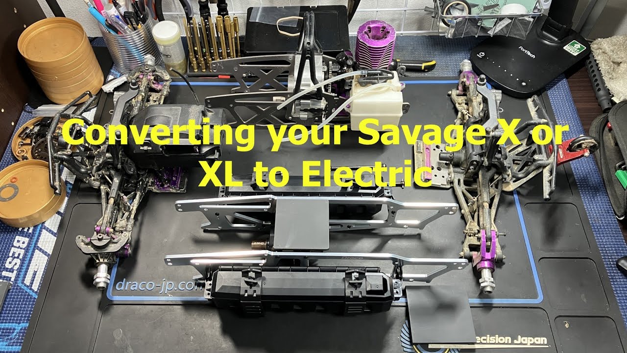 Converting your HPI Savage X or XL with the Draco Electric Conversion ...