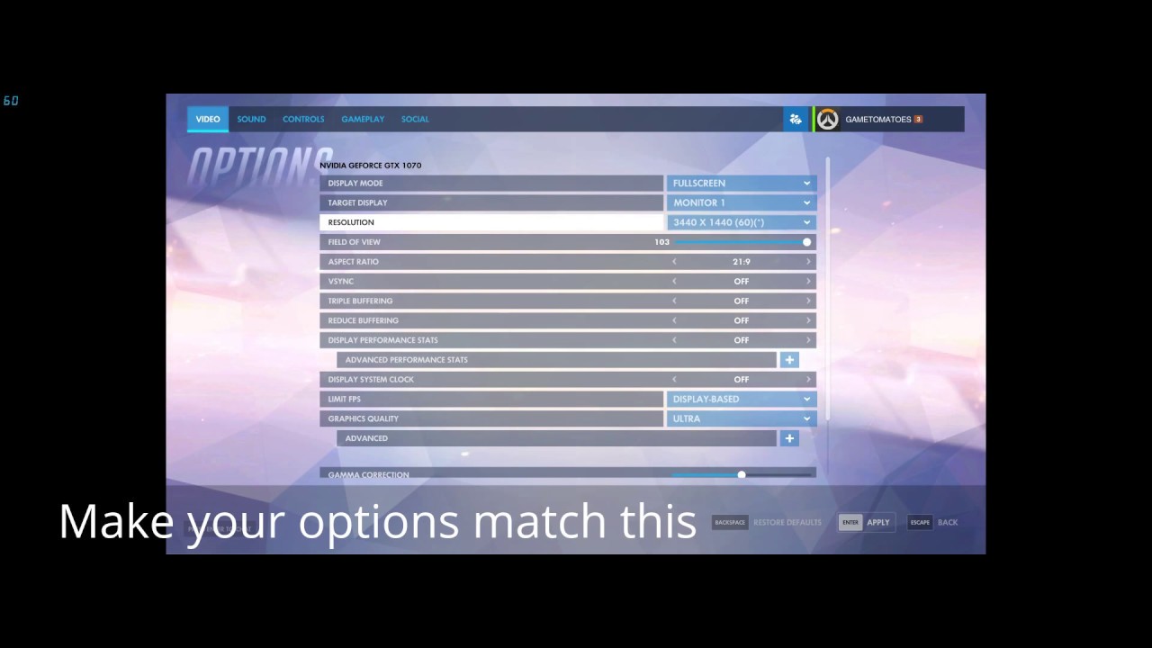 How To Enable Full Screen Overwatch 21:9 UltraWide 3440x1440 Monitor ...