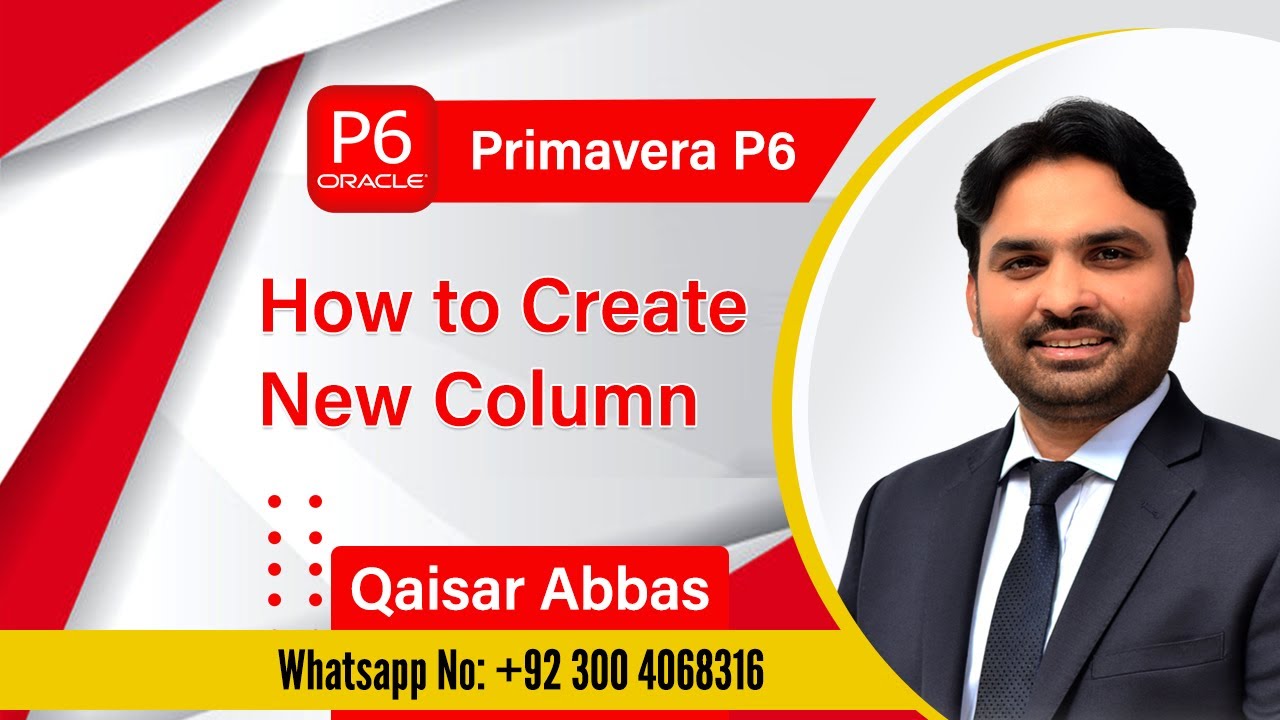 How To Create New Column In Primavera P6 Urdu YouTube how-to-create-new-column-in-primavera-p6-urdu-youtube