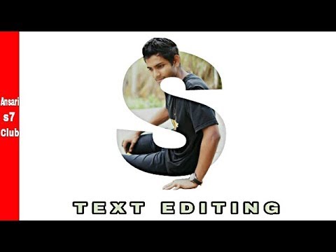 Letter Portrait Text Effect | Picsart Logo Designing Editing Tutorial ...
