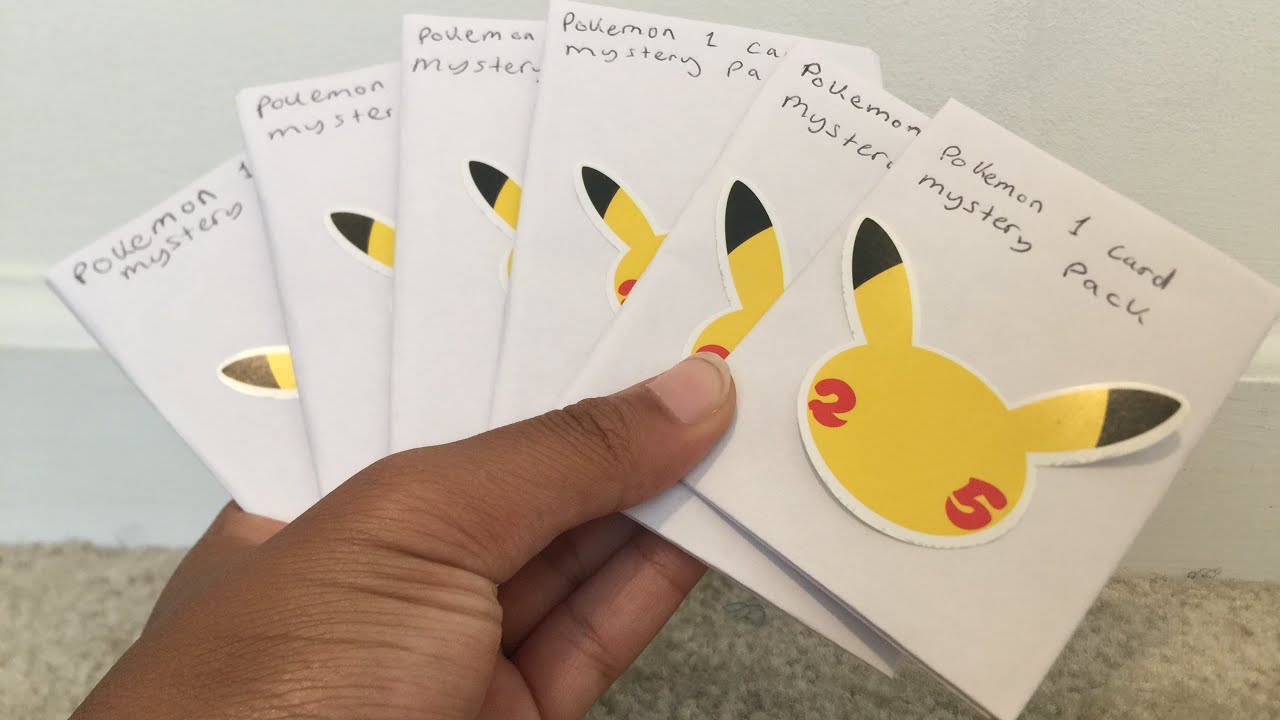 Opening Homemade pokemon 1 card mystery packs |can we profit? - YouTube