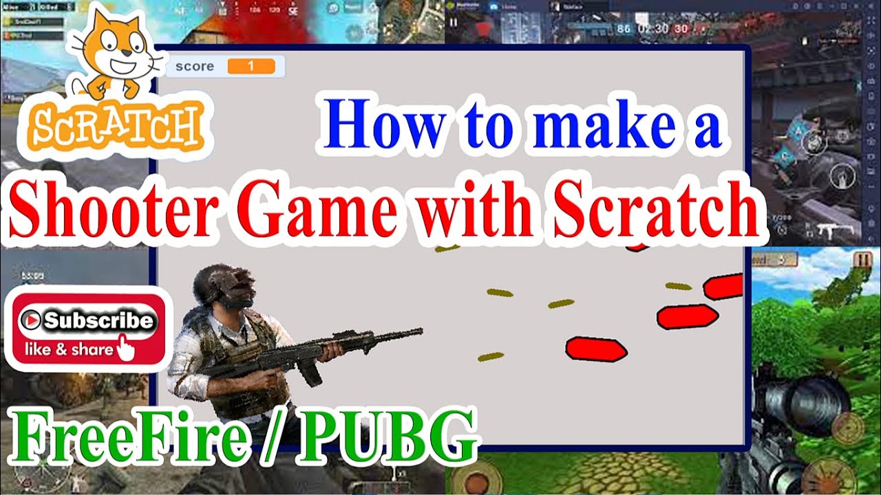 PUBG FreeFire with Scratch Games Scratch Programming Keka - YouTube