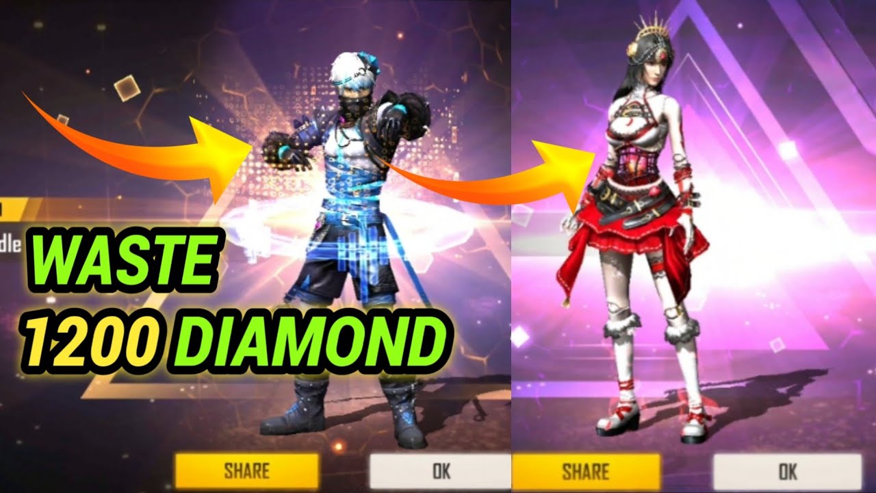 I got all arctic blue bundle free fire || arctic blue bundle low spin ...