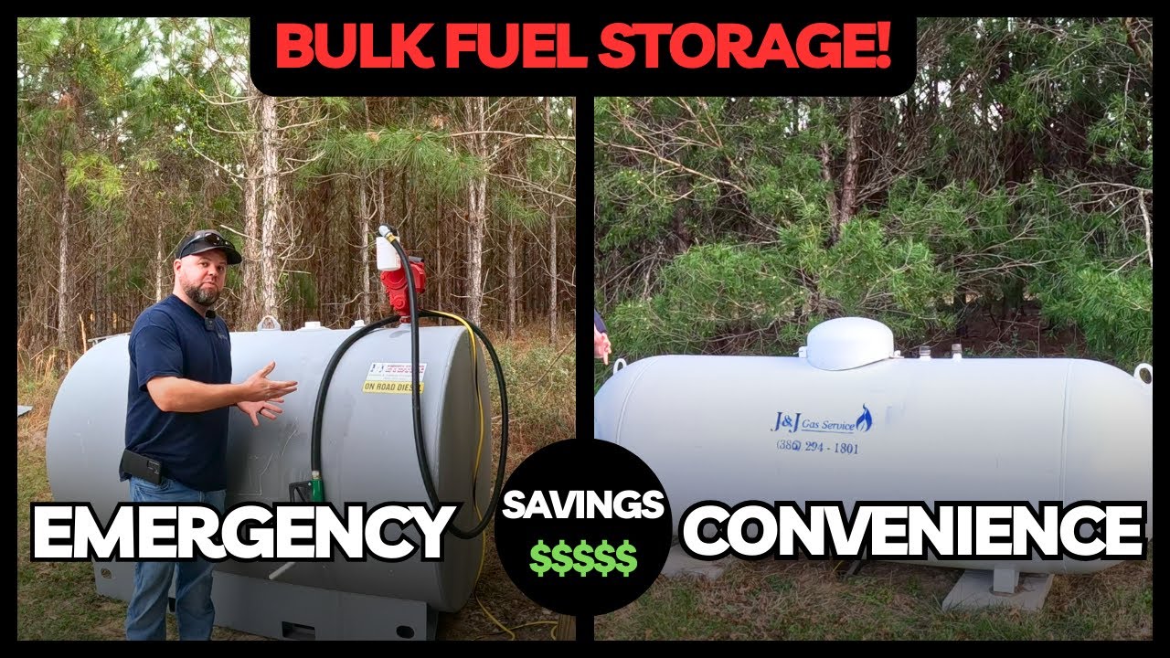 Bulk Fuel Storage! Emergency, Savings And Convenience! - YouTube