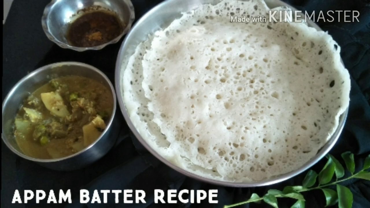 Appam Recipe | Kerala Style Appam | Healthy Appam - YouTube