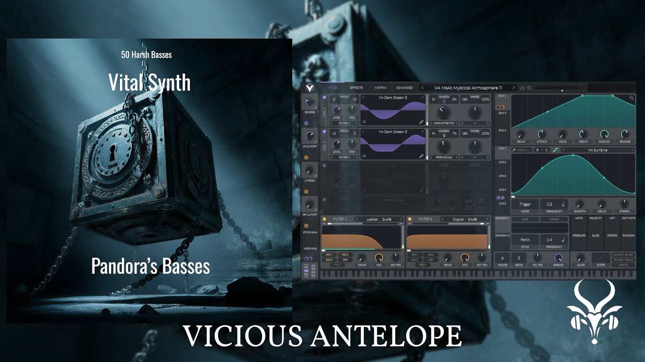 Vital Synth Presets by Vicious Antelope - Pandora's Basses - YouTube