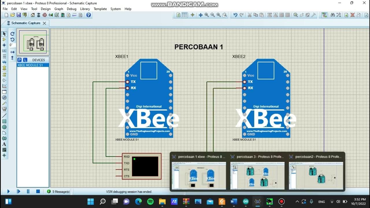Simulasi Telemetri dengan Zigbee Menggunakan Software Arduino dan Proteus - YouTube
