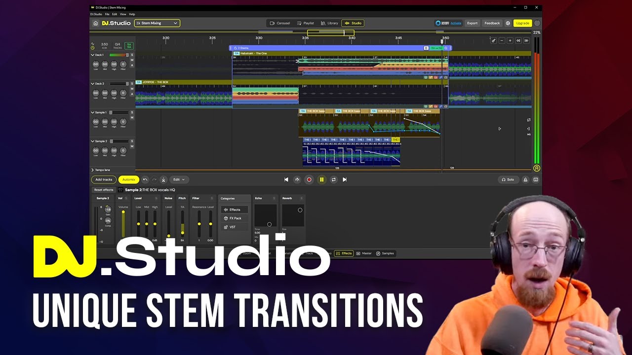 DJ.Studio - Upgrading a swap transition to stems | Eric Burgess - YouTube