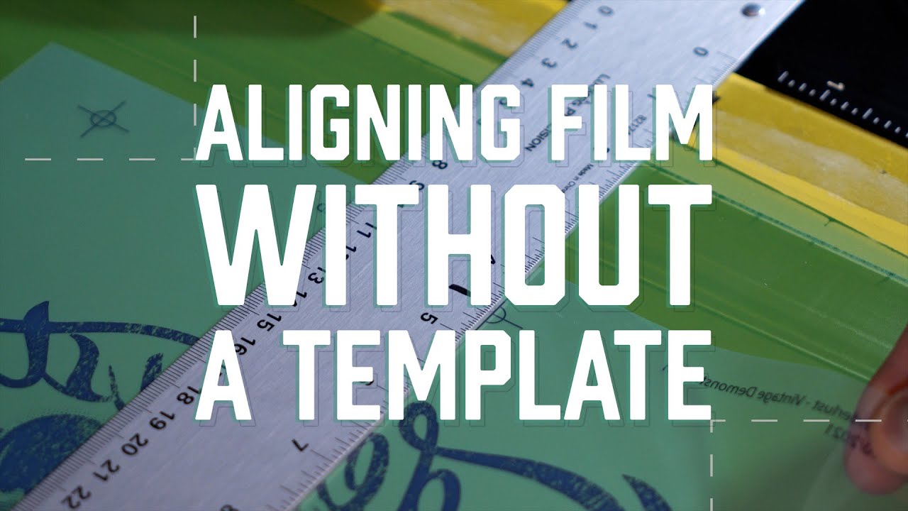 The Best Way to Easily Align Films on a Screen Without a Template - YouTube