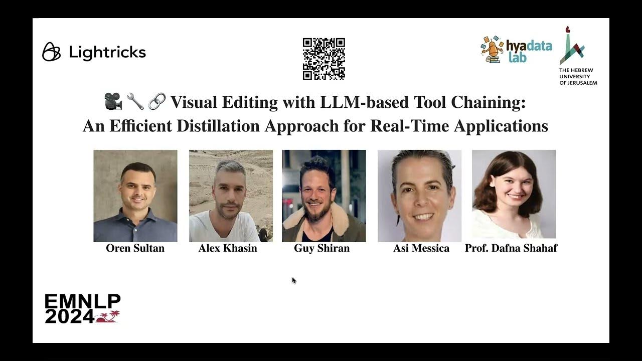 EMNLP 2024: Visual Editing with LLM-based Tool Chaining - YouTube