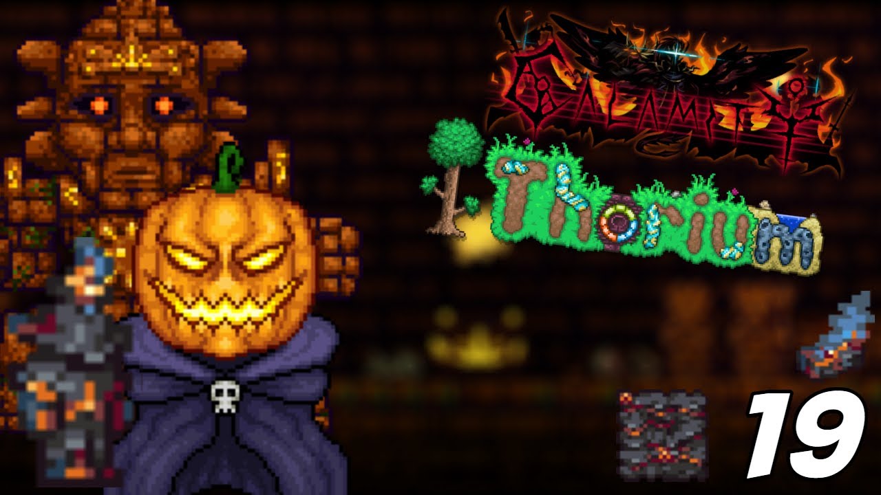 GOLEM, BOSS DO TEMPLO DA JUNGLE E SCORIA ORE! Terraria Calamity/Thorium ...