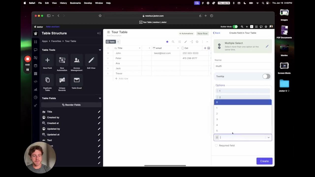 Multiple Select Field - YouTube