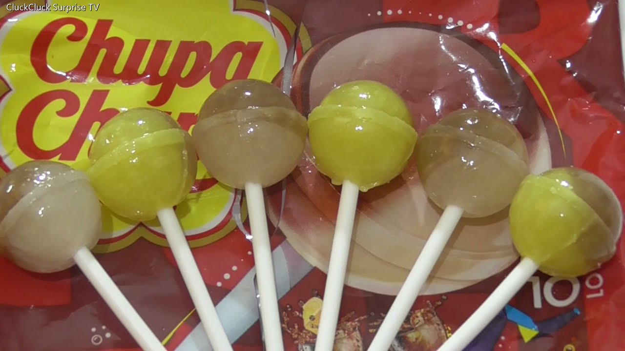 Chupa Chups Lollipops cola and Lemon cola flavour - YouTube