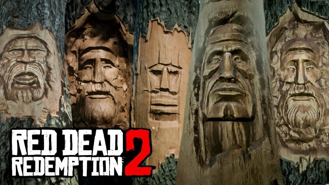 Localização Rostos Nas Arvores Red Dead Redemption 2 - YouTube