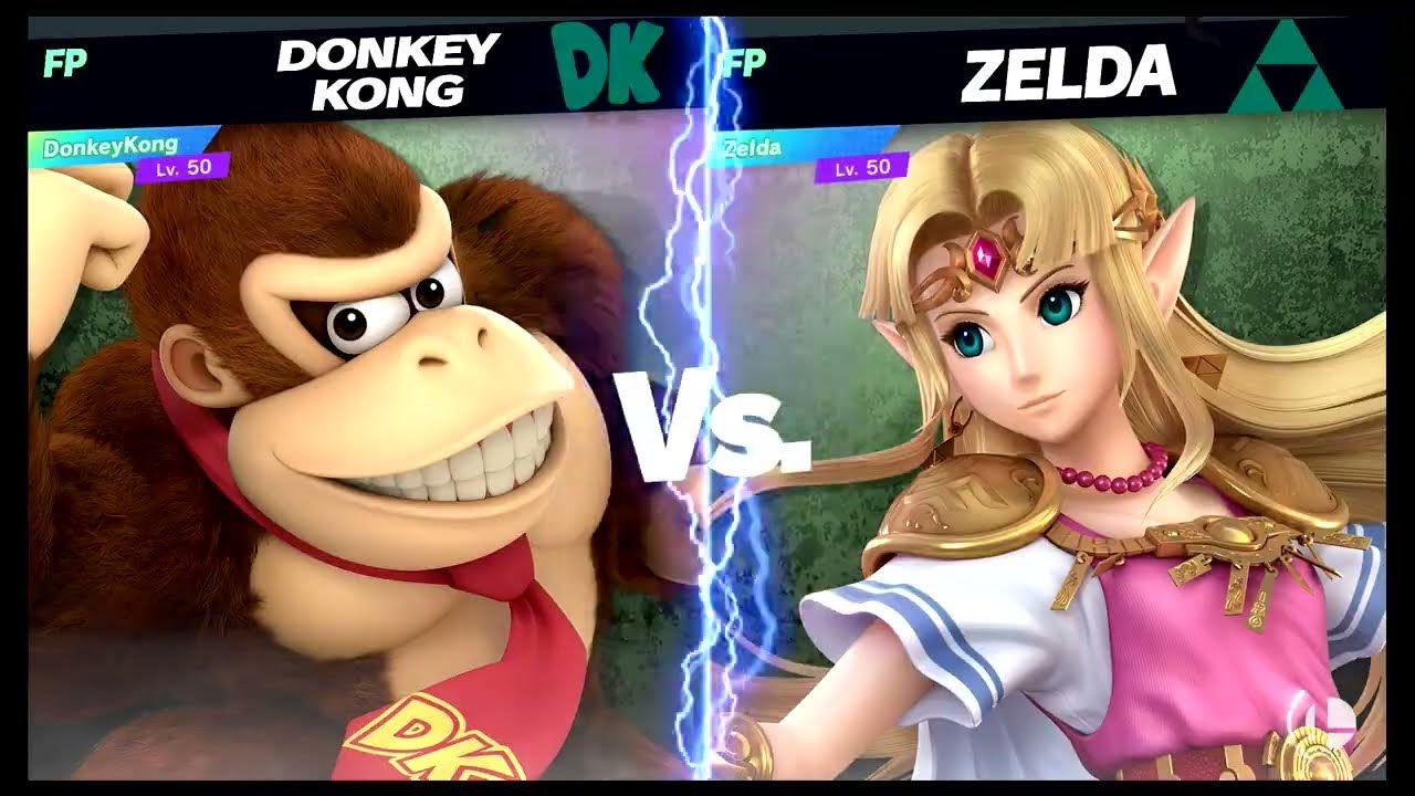 Super Smash Bros Ultimate Amiibo Fights – 6pm Poll Donkey Kong vs Zelda - YouTube