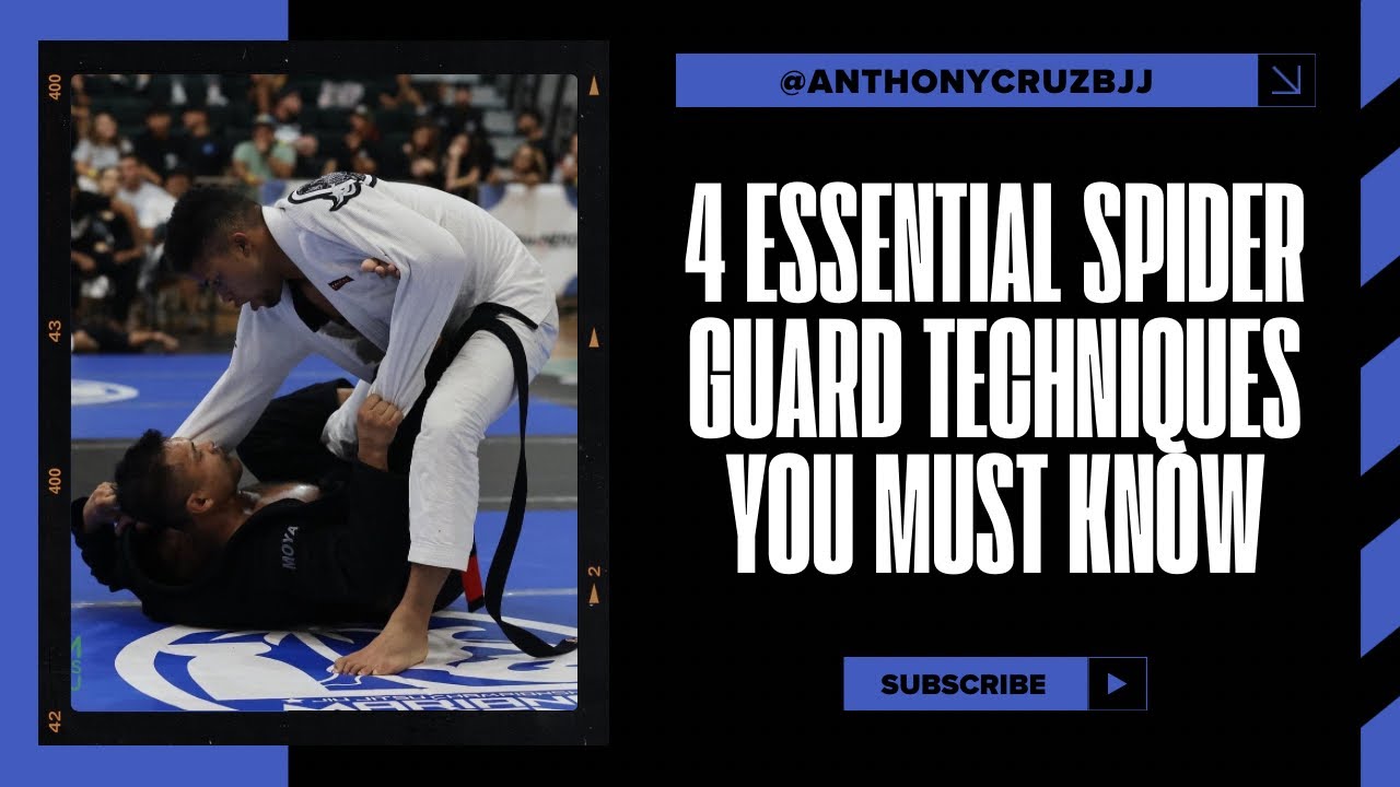 4 Essential Spider Guard Techniques YOU MUST KNOW! - YouTube