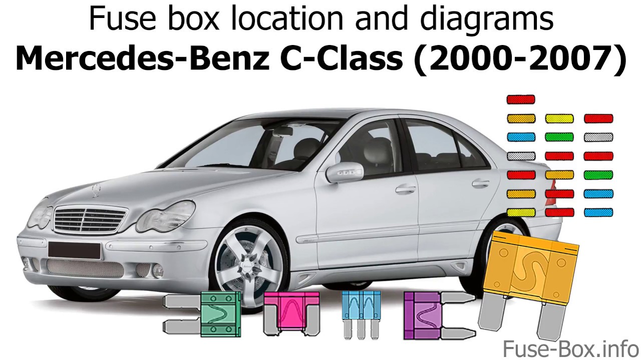 Fuse Box Location And Diagrams Mercedes Benz C Class 2000 2007 YouTube Fuse Box Location And Diagrams Mercedes Benz C Class 2000 2007 YouTube