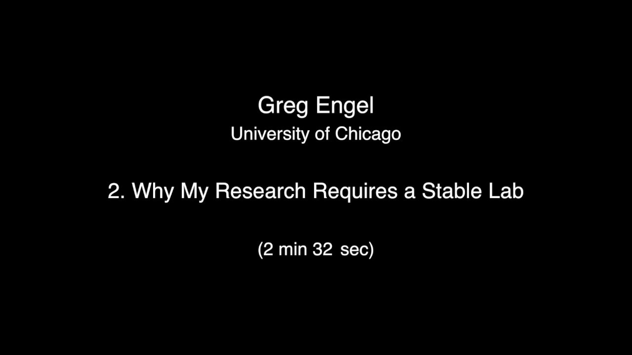 Greg Engel 2 Why My Research Requires a Stable Lab - YouTube