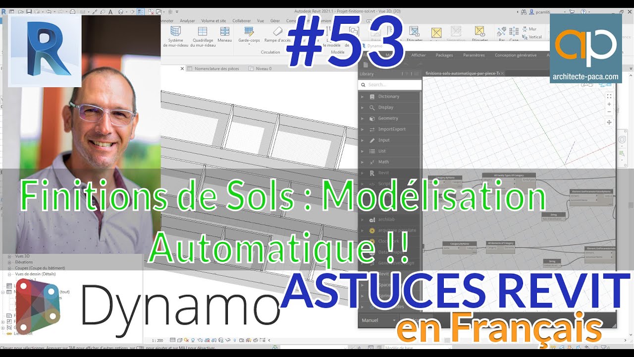 ⏱️ Création de sols automatiquement dans #REVIT avec un script #dynamo - Tuto REVIT n°53 - YouTube