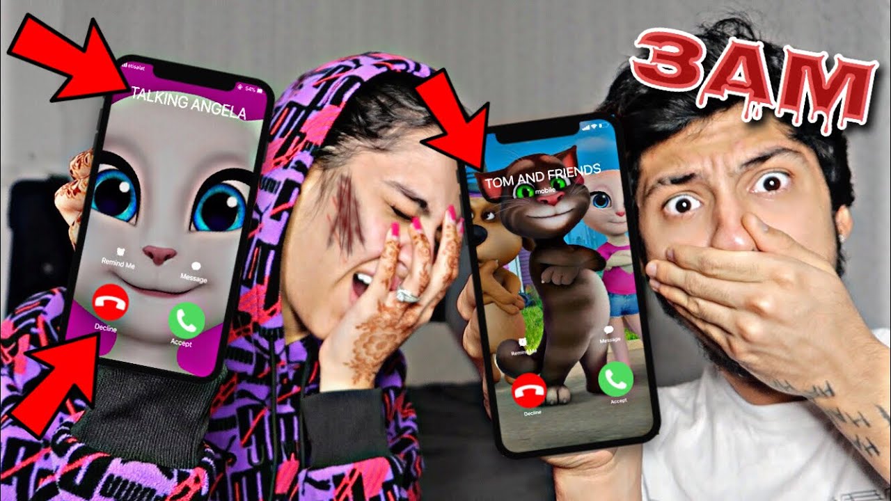 DO NOT CALL TALKING TOM AND FRIENDS AT 3AM!! *OMG THEY ACTUALLY CAME TO ...