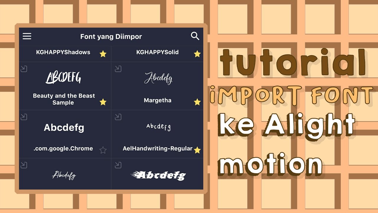 Tutorial menambahkan font di alight motion - YouTube
