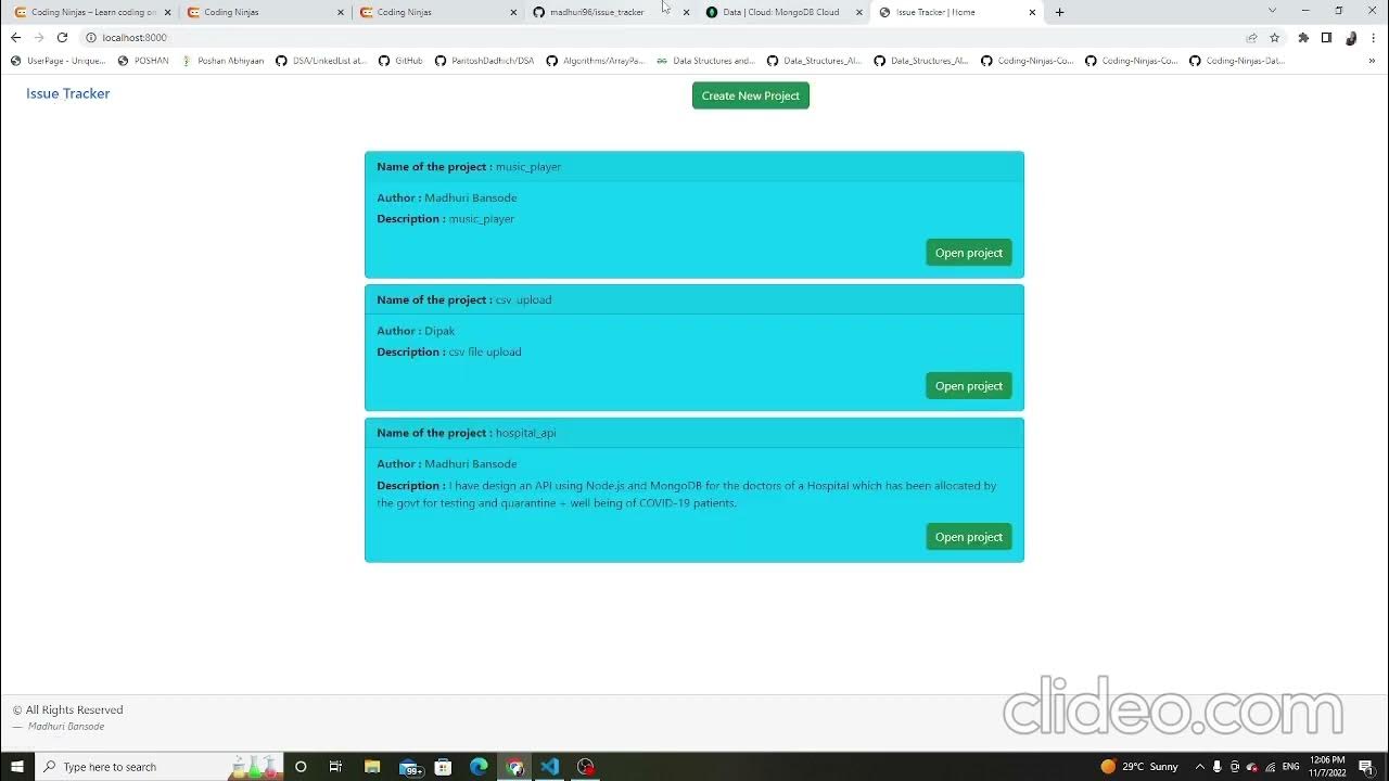 Issue Tracker Using Nodejs And Ejs Youtube