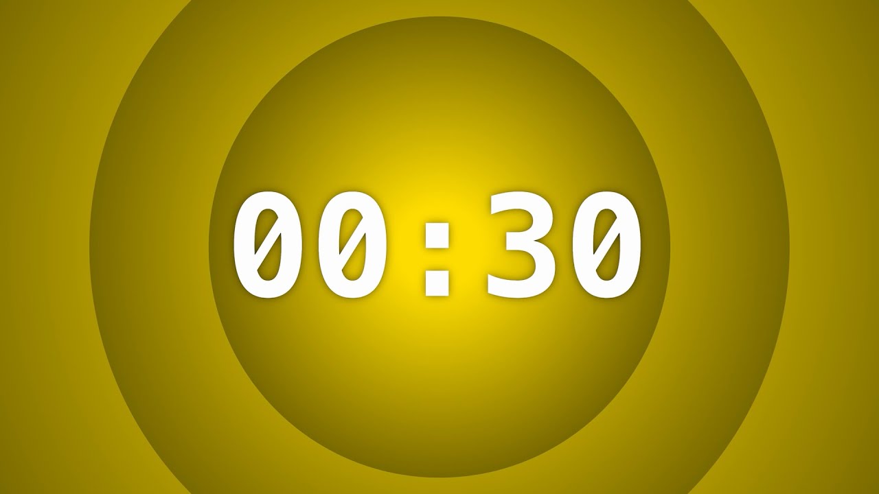 30 Second Timer - YouTube
