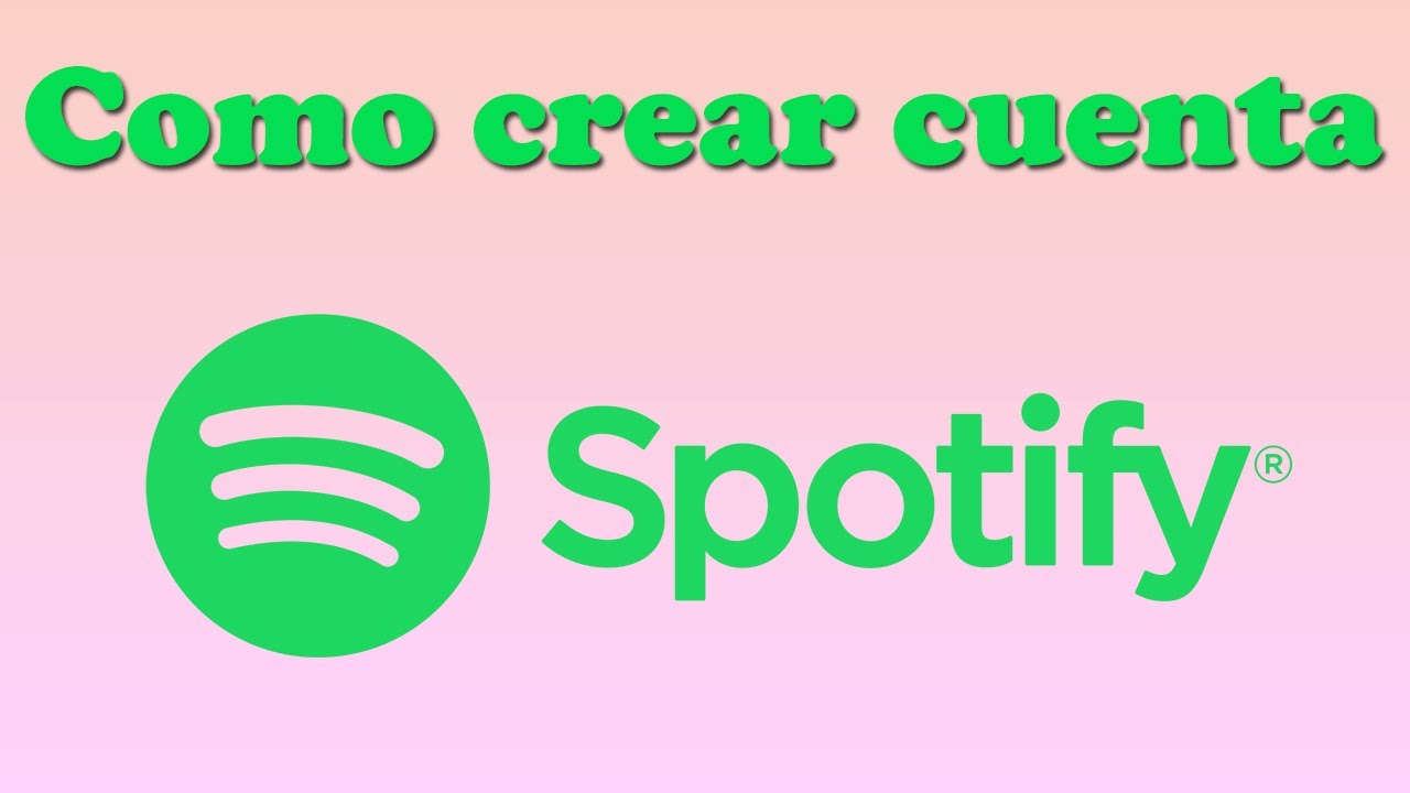Como registrarse Spotify o como crear cuenta Spotify - YouTube