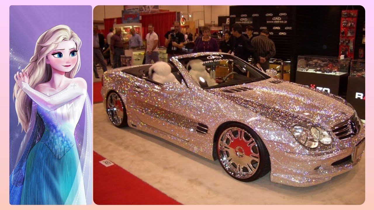 Elsa and Disney Princesses Car 🚗 👉 Hela Lu - YouTube