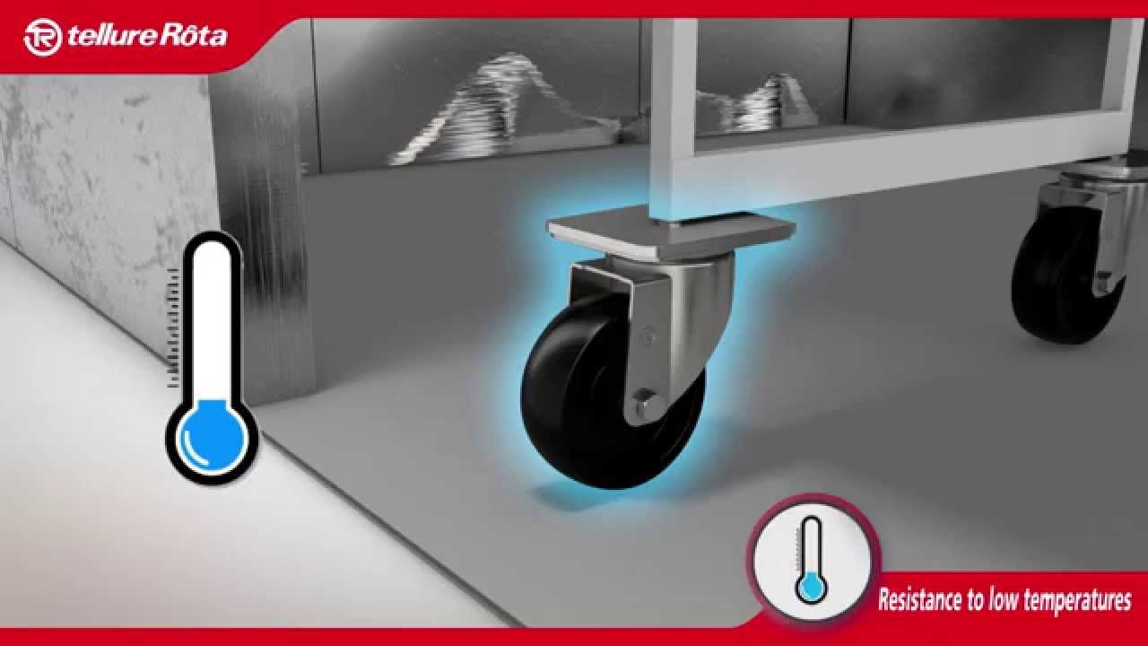 Tellure Rota - Wheels and castors for food processing industries - YouTube