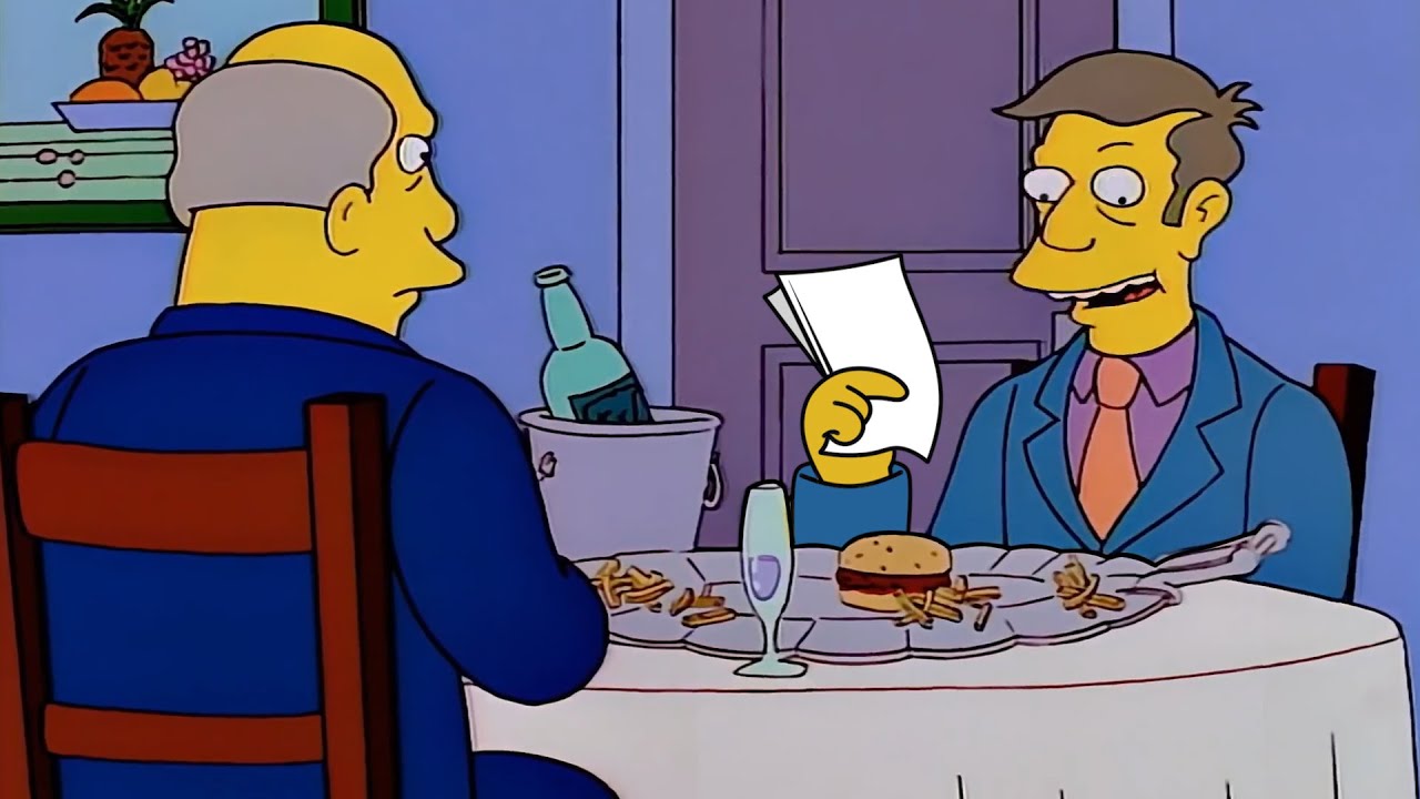 Steamed Hams But Skinner Keeps Reading The Script - YouTube