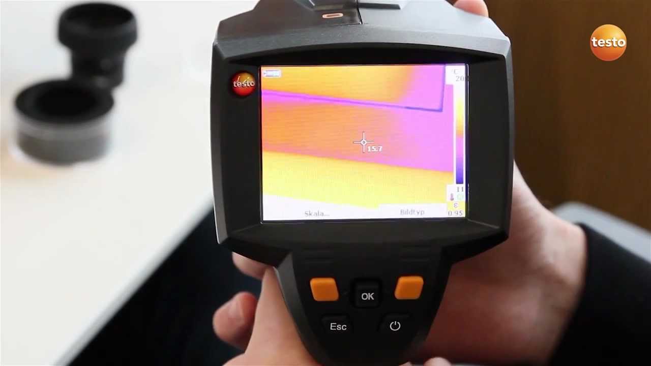 Thermal imager testo 875i: Setting the measuring range and using the ...