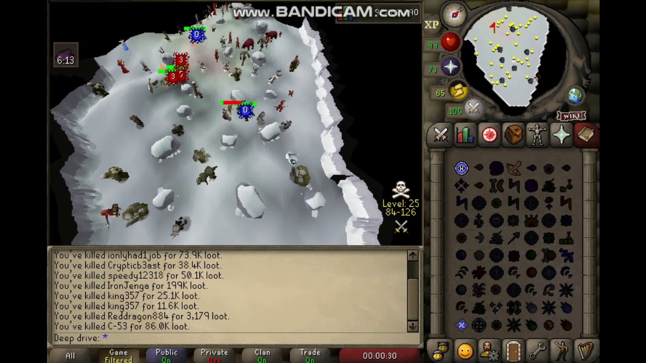 OSRS, 1 hour of wilderness gwd D claw rushing - YouTube