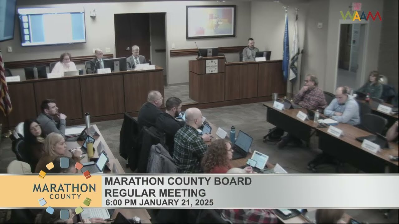 Marathon County Board Meeting - 1/21/2025 - YouTube