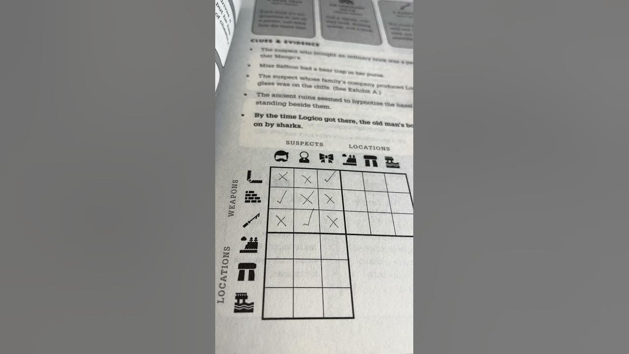 Murdle Vol. 1 puzzle 2 - YouTube