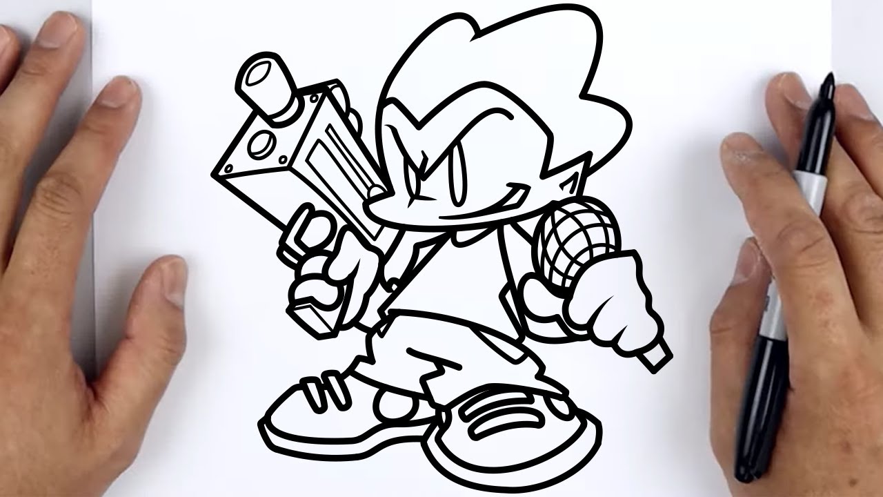 HOW TO DRAW NEO PICO | Friday Night Funkin (FNF) - Easy Step By Step ...