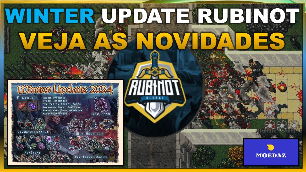 RUBINOT LANÇA O WINTER UPDATE EM TEMPO RECORD | VEJA AS NOVIDADES - YouTube