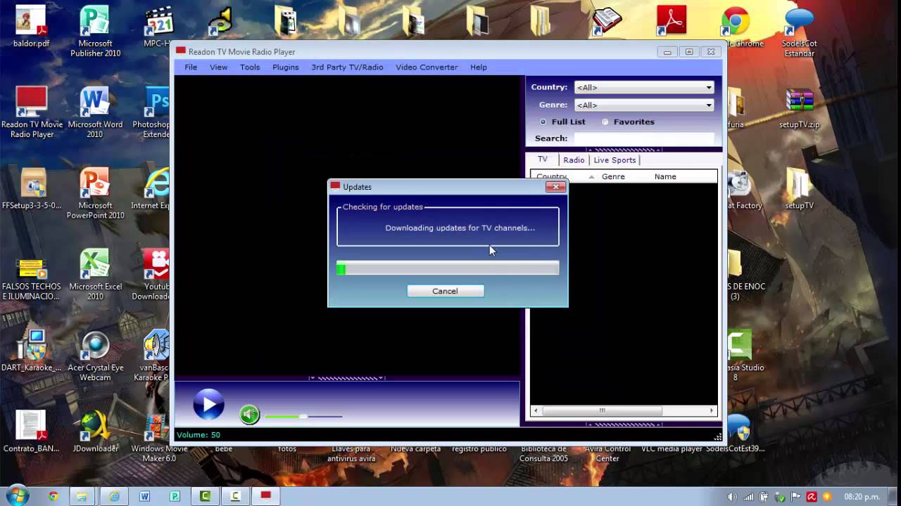 como descargar readon tv radio movie player version 7.0.0.0 - YouTube