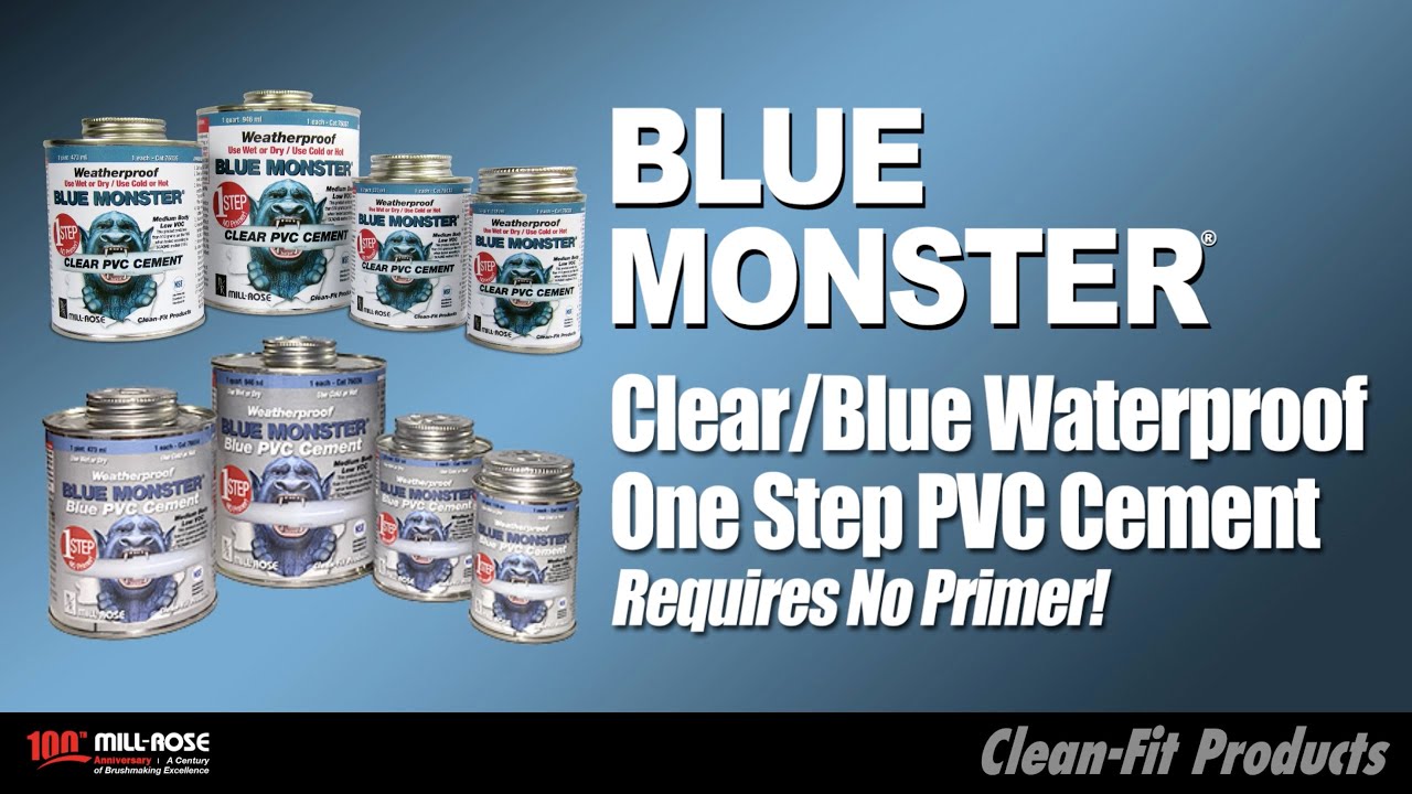 Blue Monster 1-Step PVC Cement - YouTube