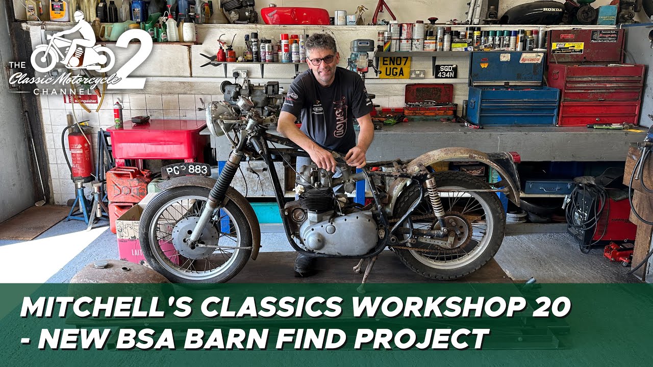 Basic Motorbike Workshop Video Log 20 - new BSA barn discover mission ...