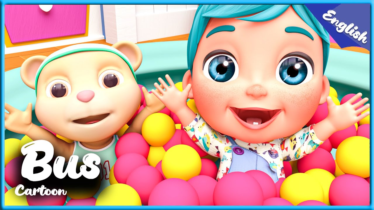 My Teddy Bear Featuring Bus Cartoon Puppets | Kids Music | Bus Cartoon ...