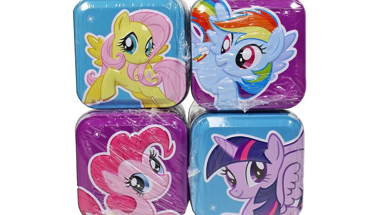 My Little Pony Mini Tins Unboxing Toy Review Rainbow Dash, Twilight ...